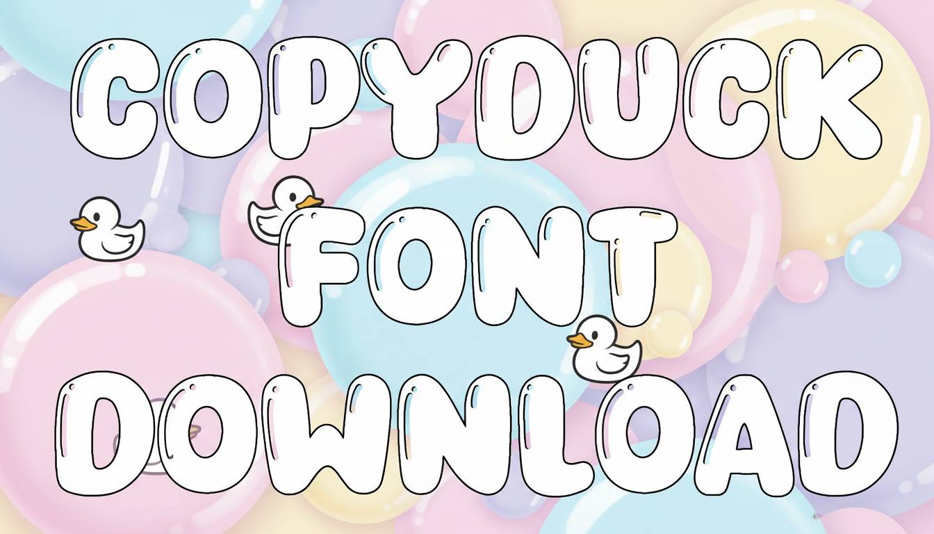 CopyDuck Font | DafontStyle