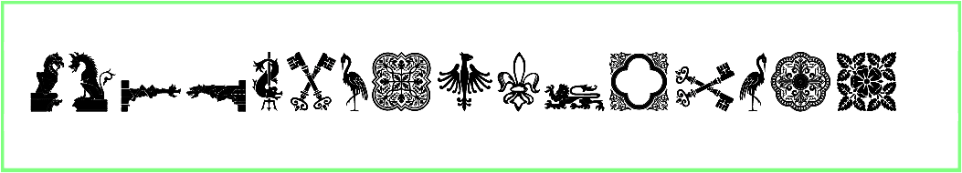 Medieval Dingbats Font | DafontStyle
