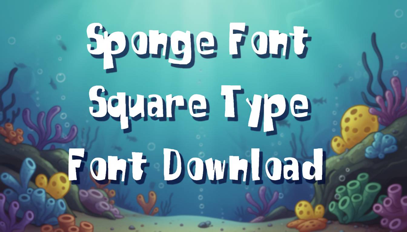 Sponge Font Square Type Font | DafontStyle