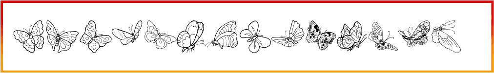ButterFly icon Font | DafontStyle