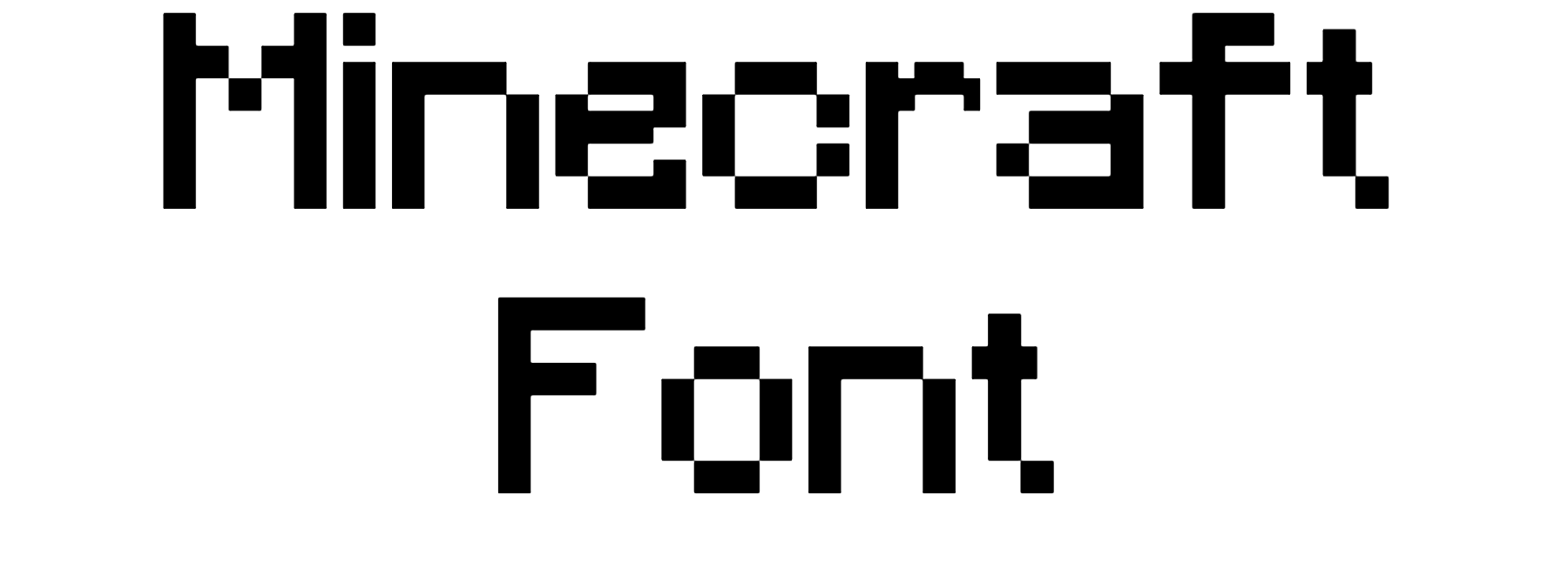 Minecraft Font | DafontStyle