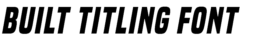 Built Titling Font | DafontStyle