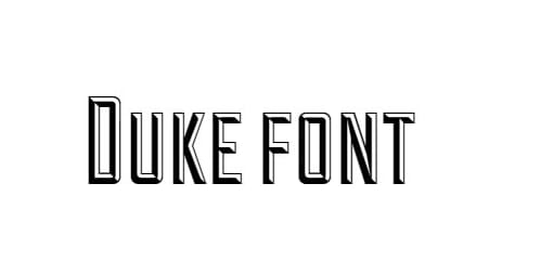 Duke font | DafontStyle