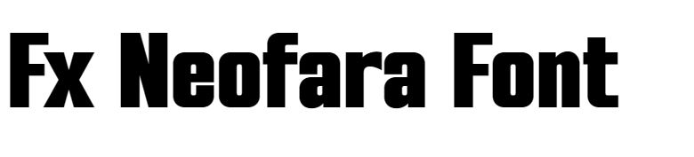 Fx Neofara Font family | DafontStyle