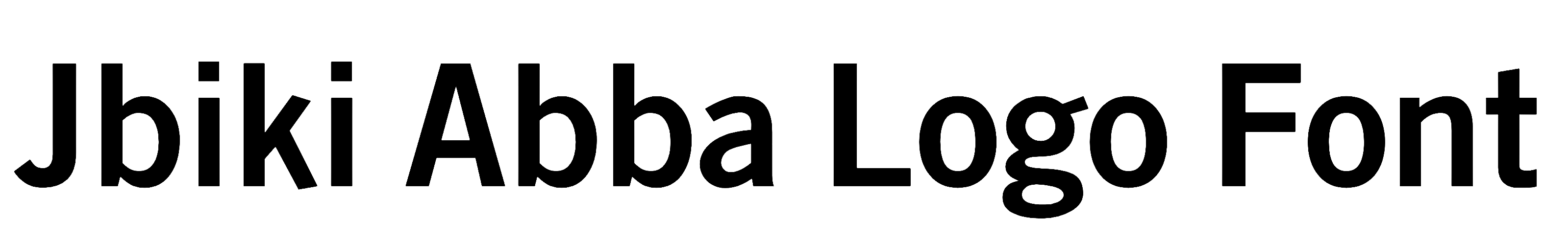 Jbiki Abba logo font | DafontStyle