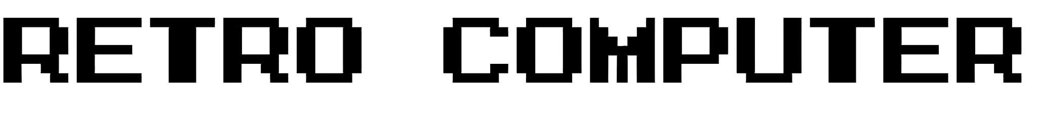 Retro Computer font style | DafontStyle