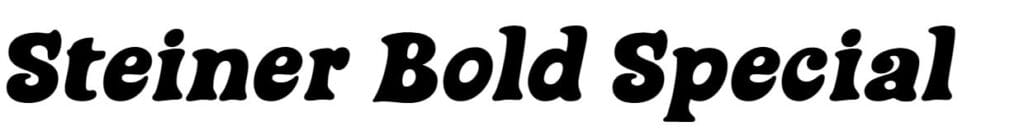 Steiner Bold Special font | DafontStyle