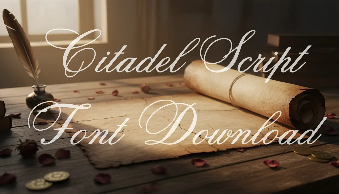 Citadel Script Font | DafontStyle