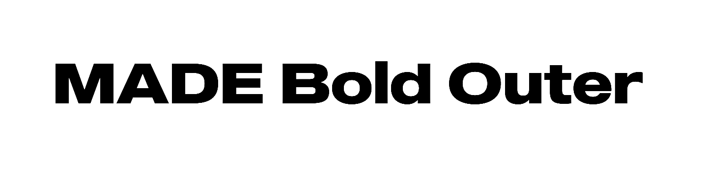 MADE Bold Outer Sans Font | DafontStyle