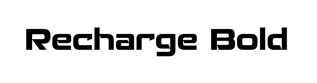 Recharge Bold font | DafontStyle