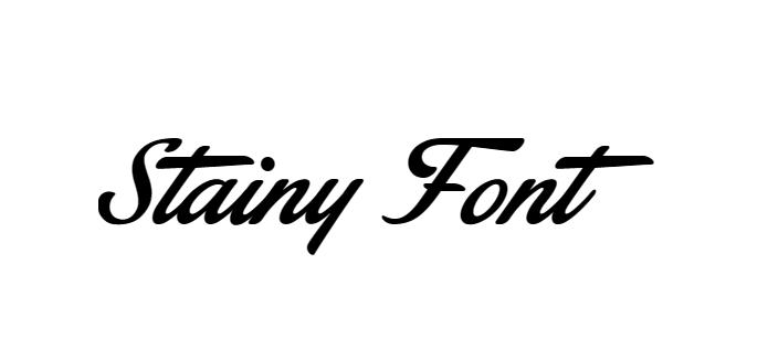 Stainy Font | DafontStyle