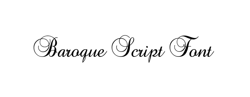 Baroque Script Font | DafontStyle