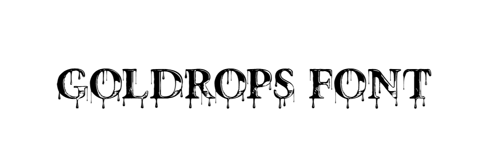 Goldrops font | DafontStyle