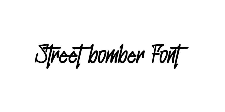 Street Bomber Font | DafontStyle