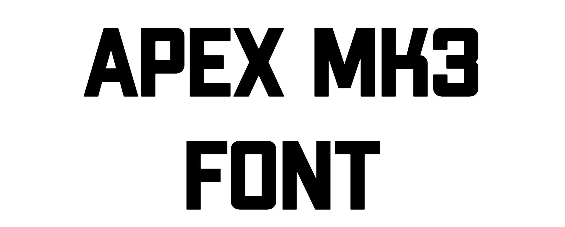 Apex Mk3 Font | DafontStyle