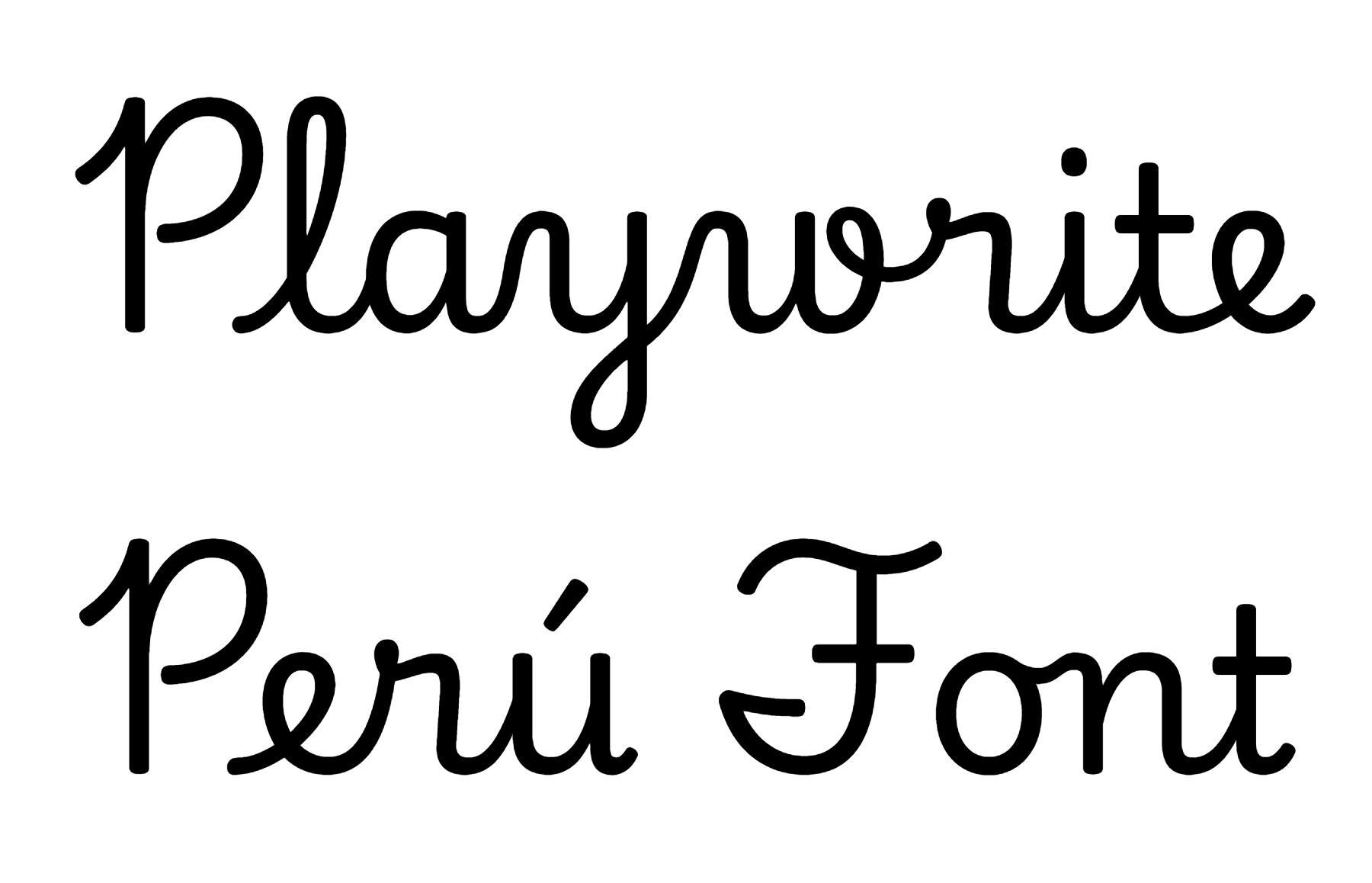 Playwrite Perú Font | DafontStyle