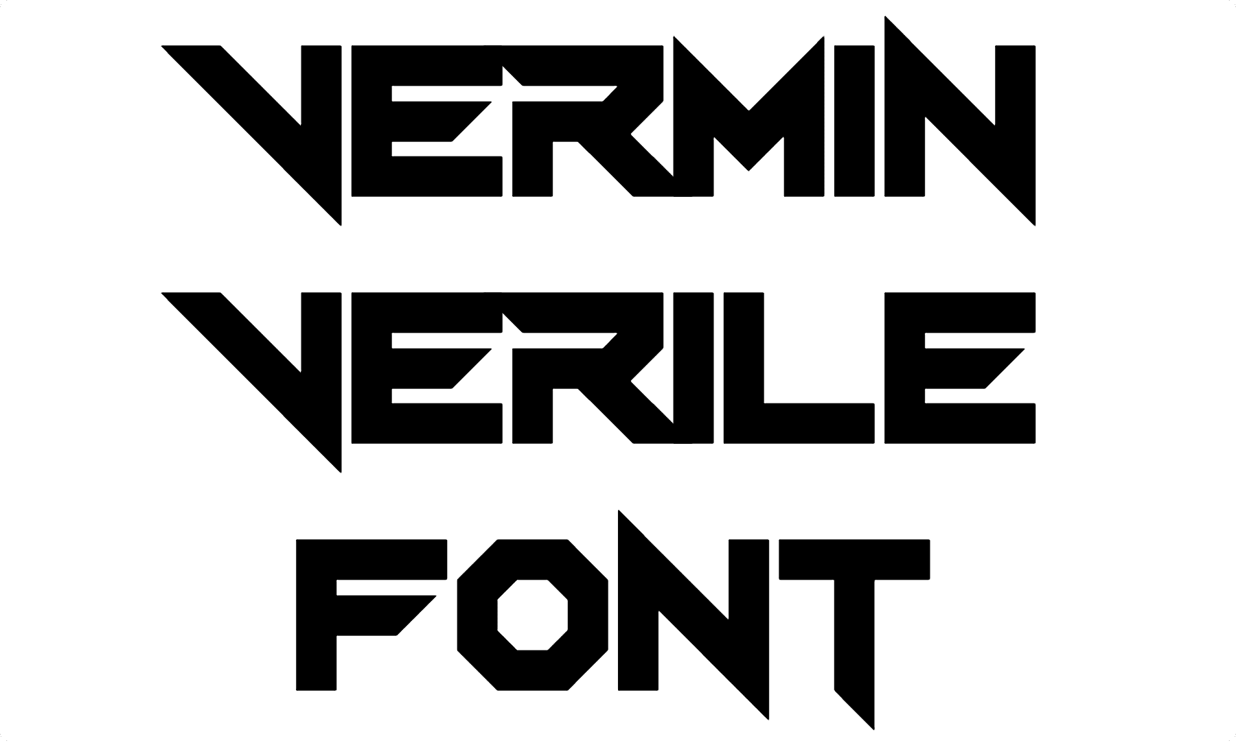 Vermin Verile Font | DafontStyle