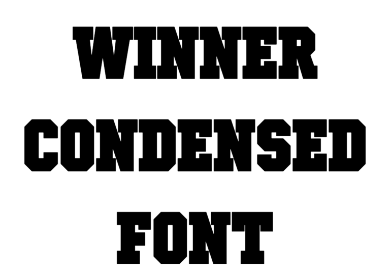 Winner Condensed Font | DafontStyle