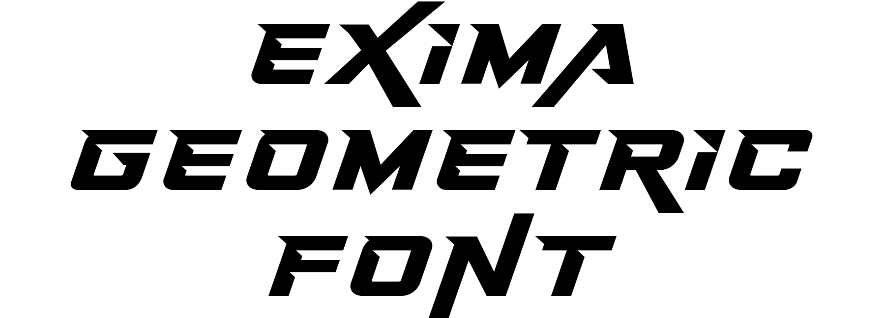 Exima Geometric Font | DafontStyle