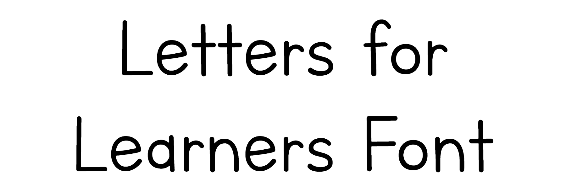 Letters for Learners Font | DafontStyle