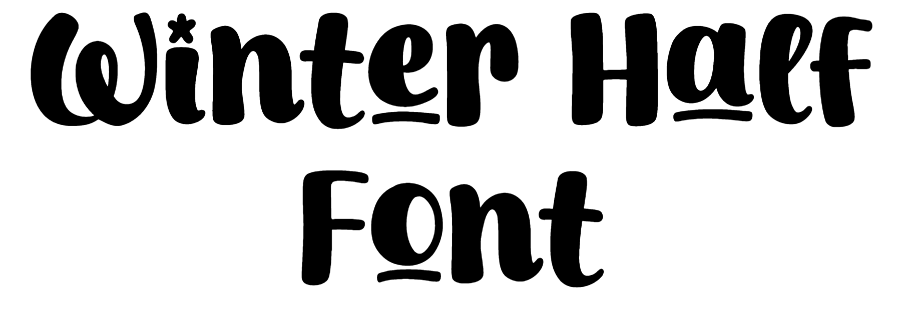 Winter Half Font | DafontStyle