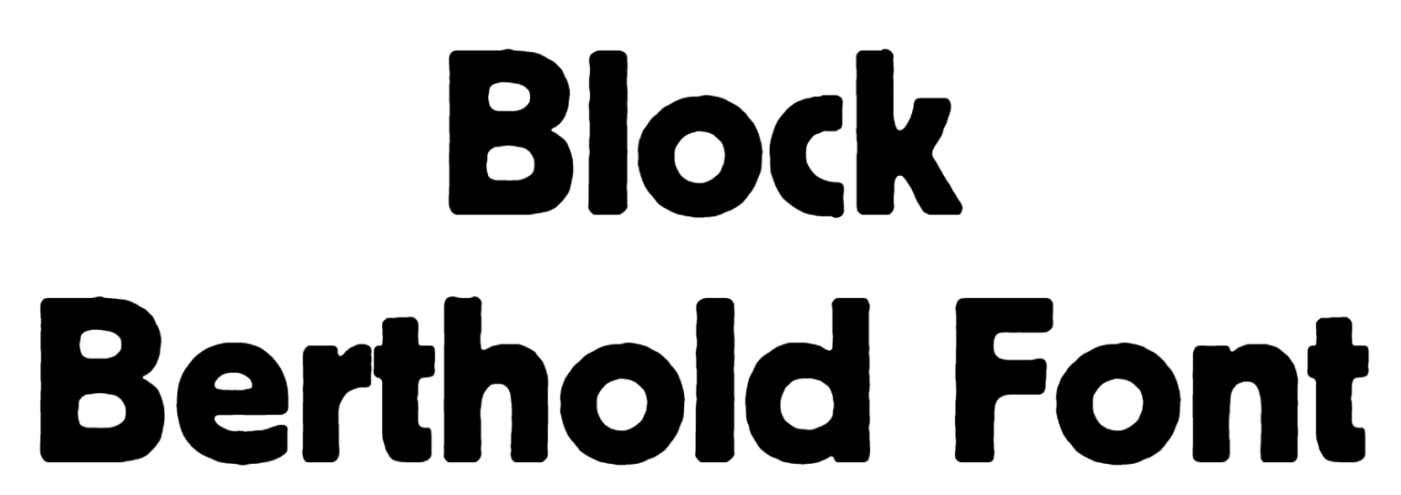 Block Berthold Font | DafontStyle