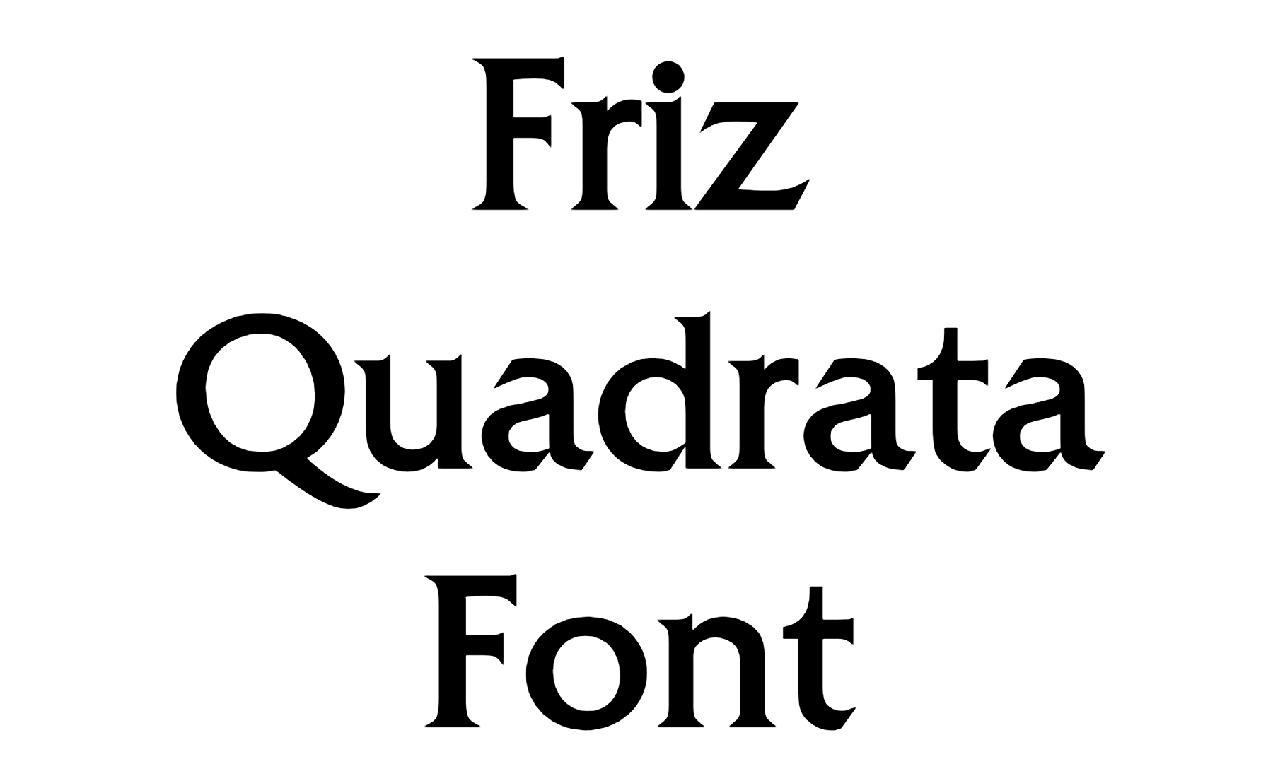 Friz Quadrata Font | DafontStyle