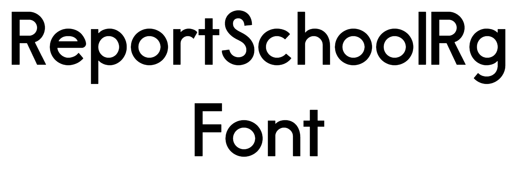 ReportSchoolRg Font | DafontStyle