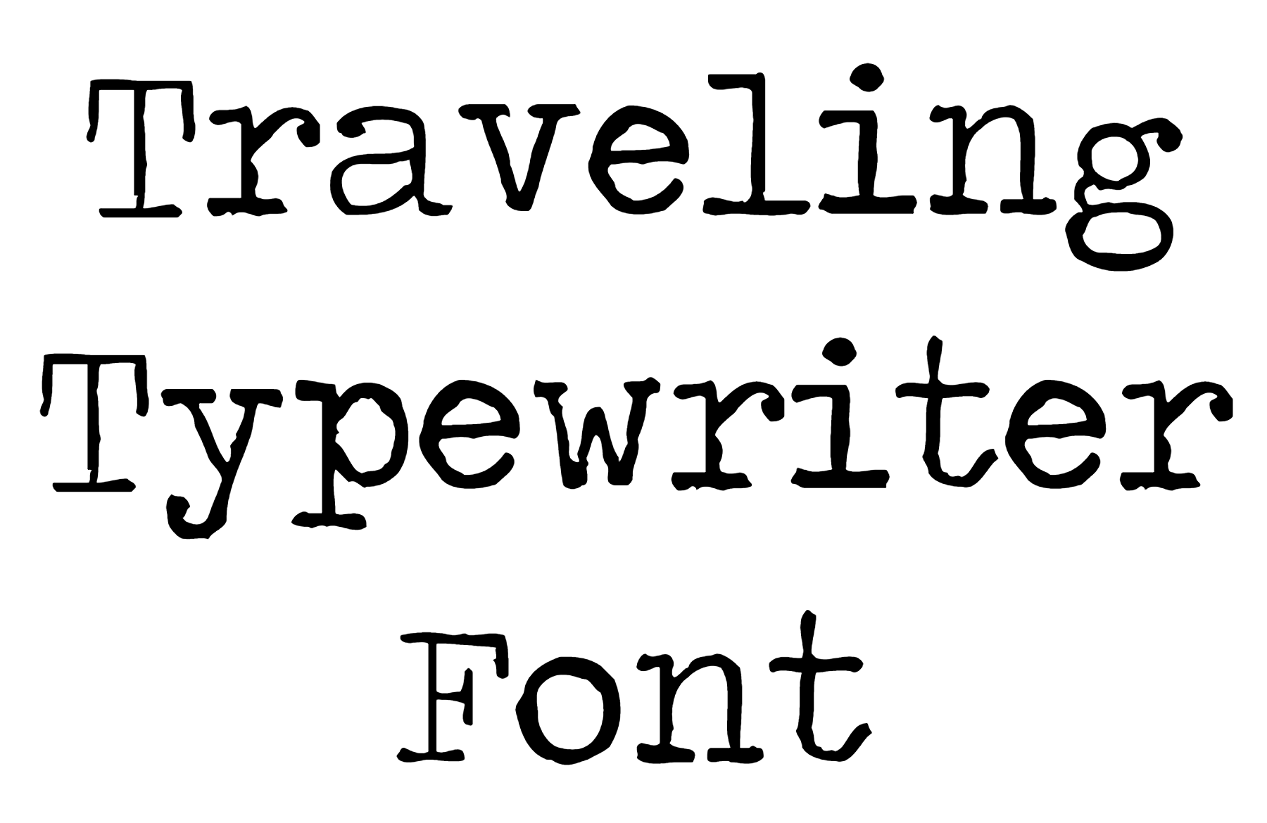 Traveling Typewriter Font | DafontStyle