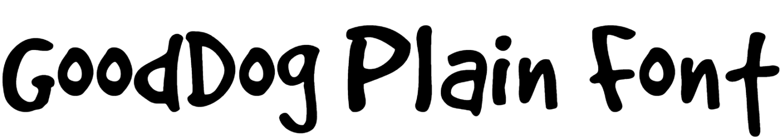 GoodDog Plain Font | DafontStyle