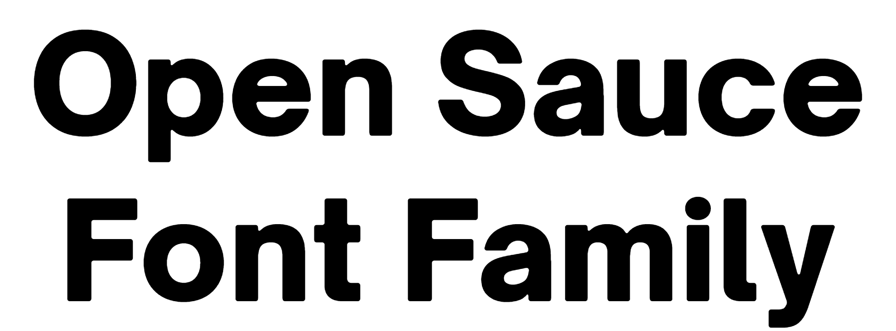 Open Sauce Font | DafontStyle