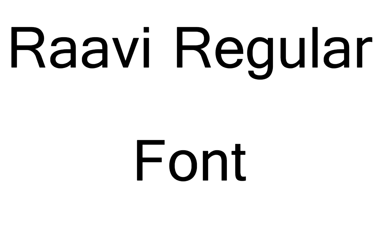 Raavi Regular Font | DafontStyle