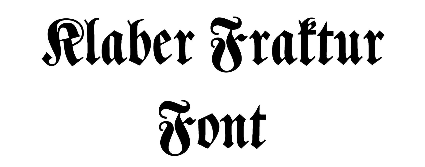 Klaber Fraktur Font | DafontStyle
