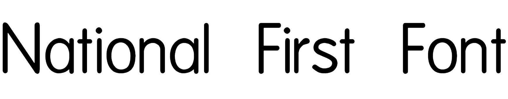 National First Font | DafontStyle