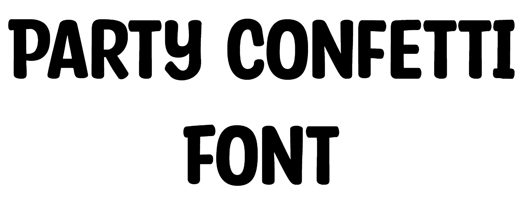 Party Confetti Font | DafontStyle