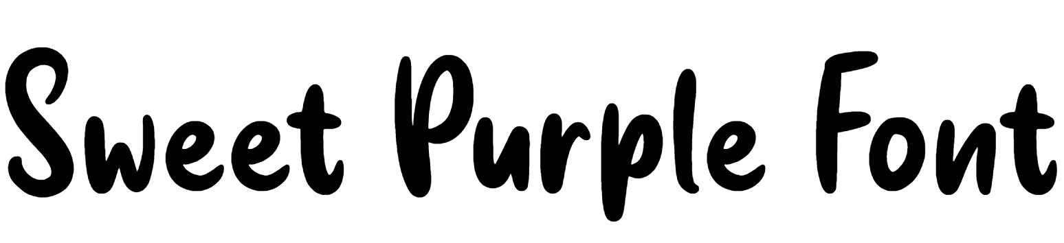 Sweet Purple Font | DafontStyle