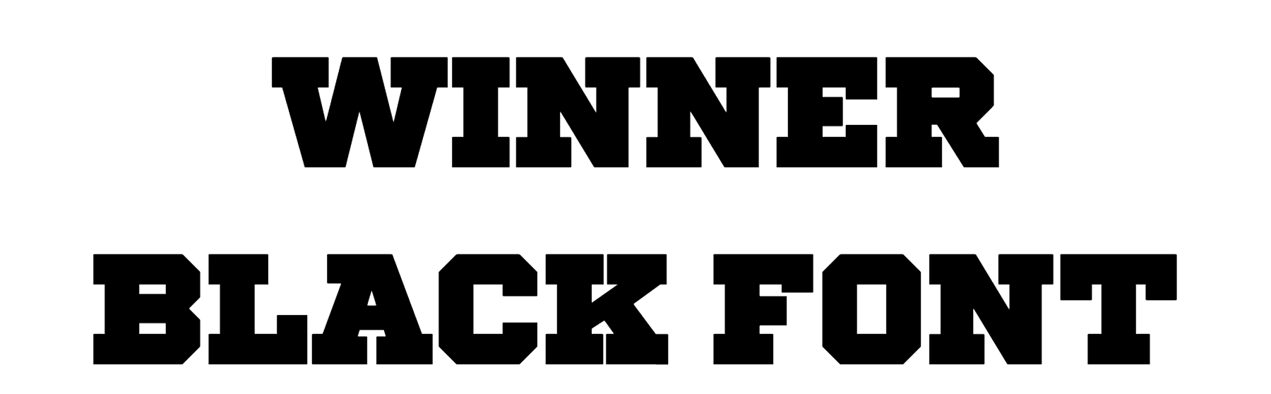 Winner Black Font | DafontStyle