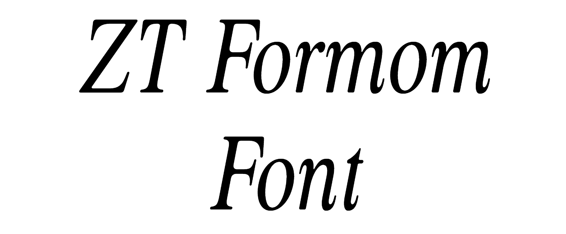 ZT Formom Font | DafontStyle