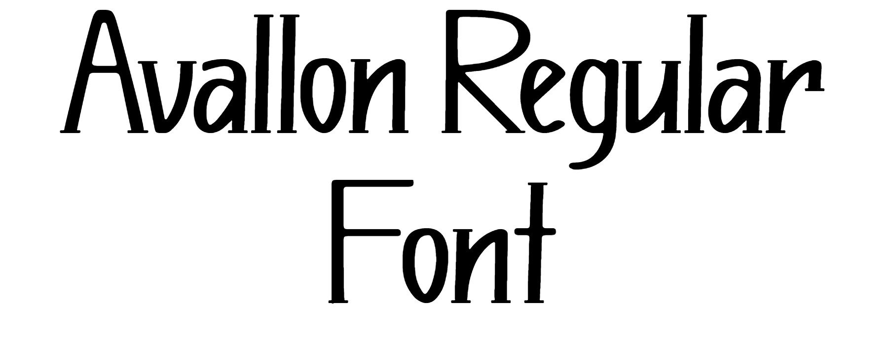 Avallon Regular Font | DafontStyle