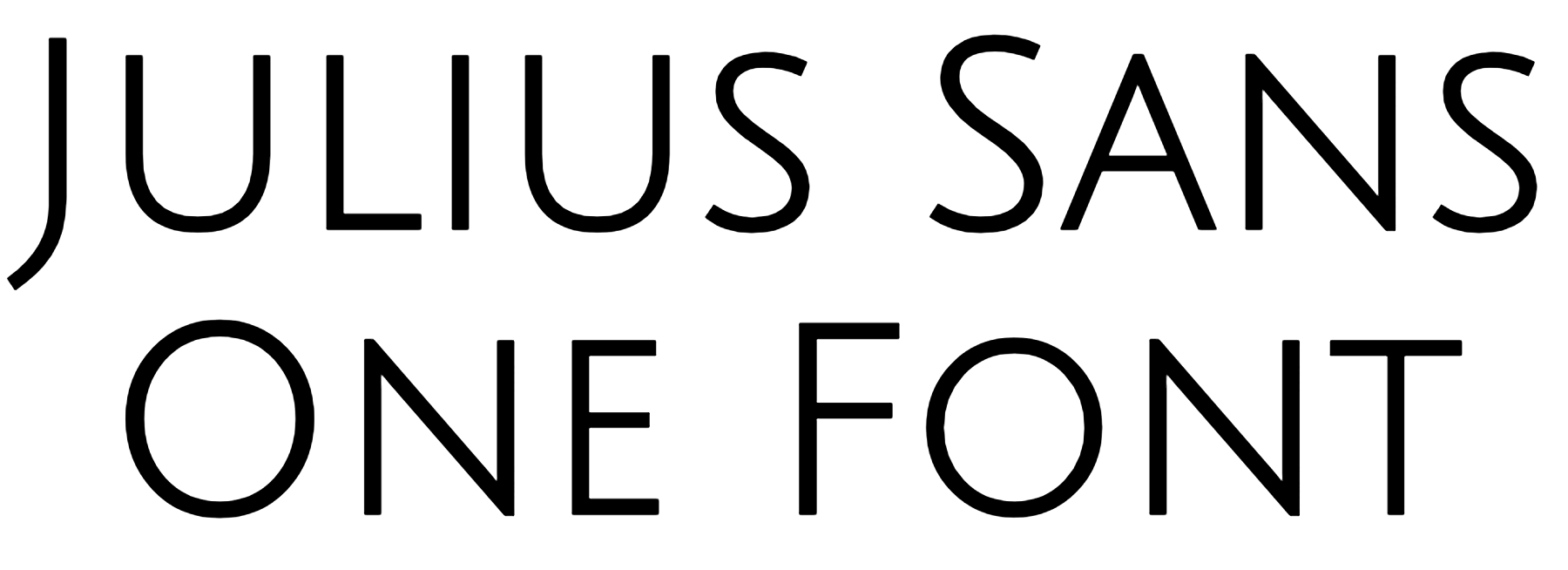 Julius Sans One Font | DafontStyle