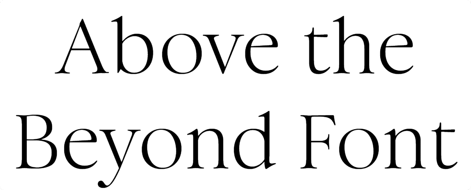 Above the Beyond Font | DafontStyle