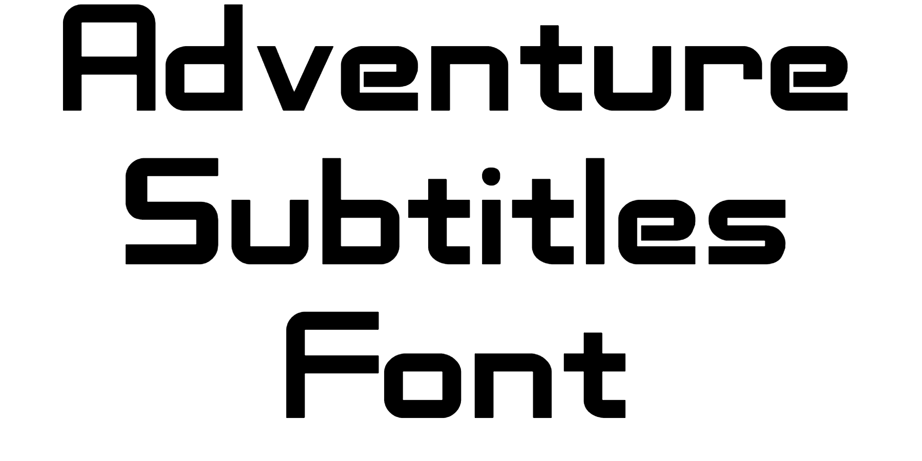 Adventure Subtitles Font | DafontStyle