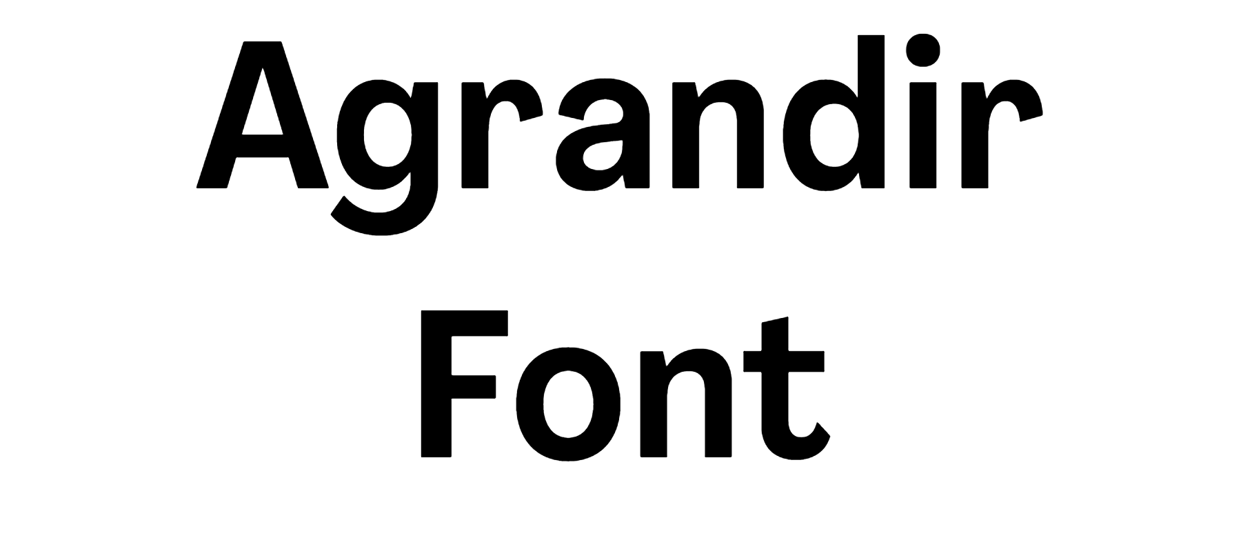 Agrandir Font Family | DafontStyle