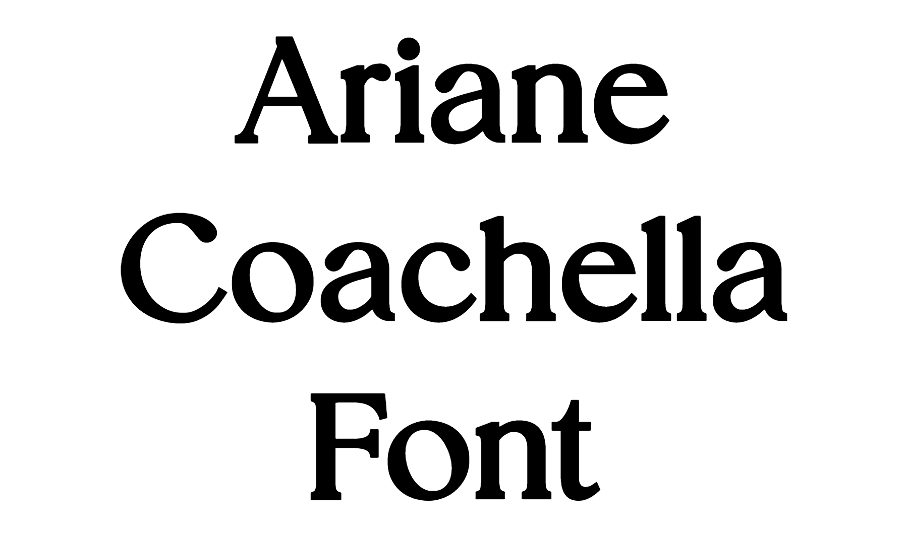Ariane Coachella Font | DafontStyle