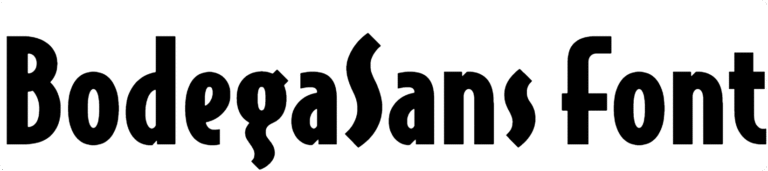 BodegaSans Font | DafontStyle
