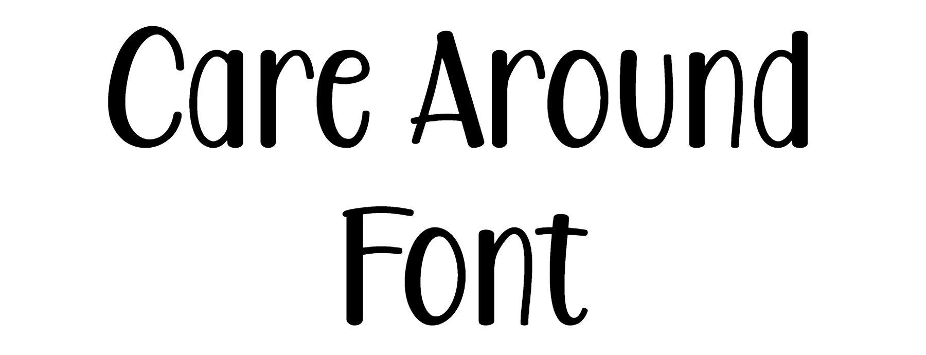 Care Around Font | DafontStyle