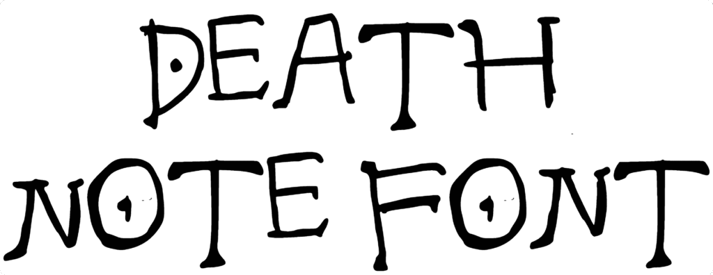 Death Note Font | DafontStyle