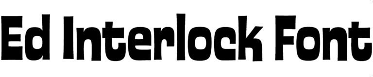 Ed Interlock Font | DafontStyle
