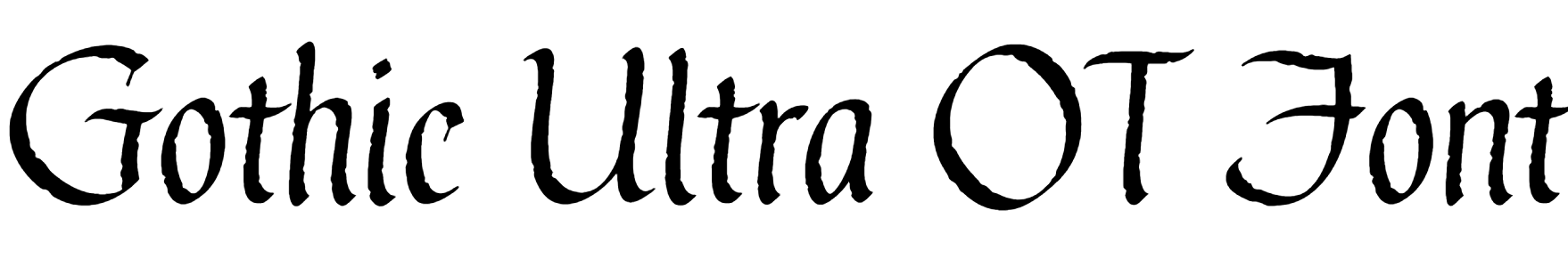 Gothic Ultra OT Font | DafontStyle