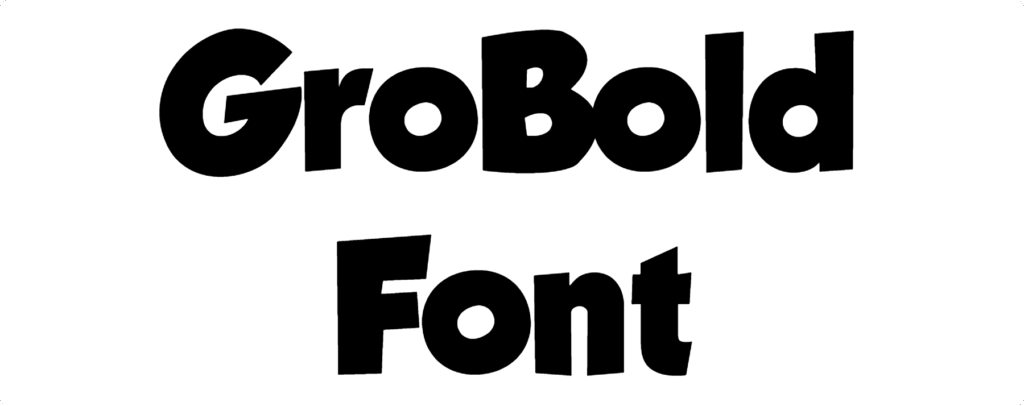 GroBold Font | DafontStyle